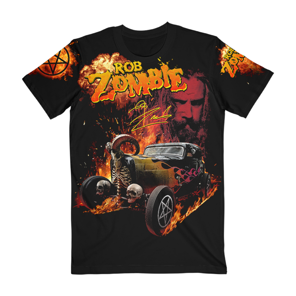 Demonic Hot Rod 90's Racing Tee – Rob Zombie Store